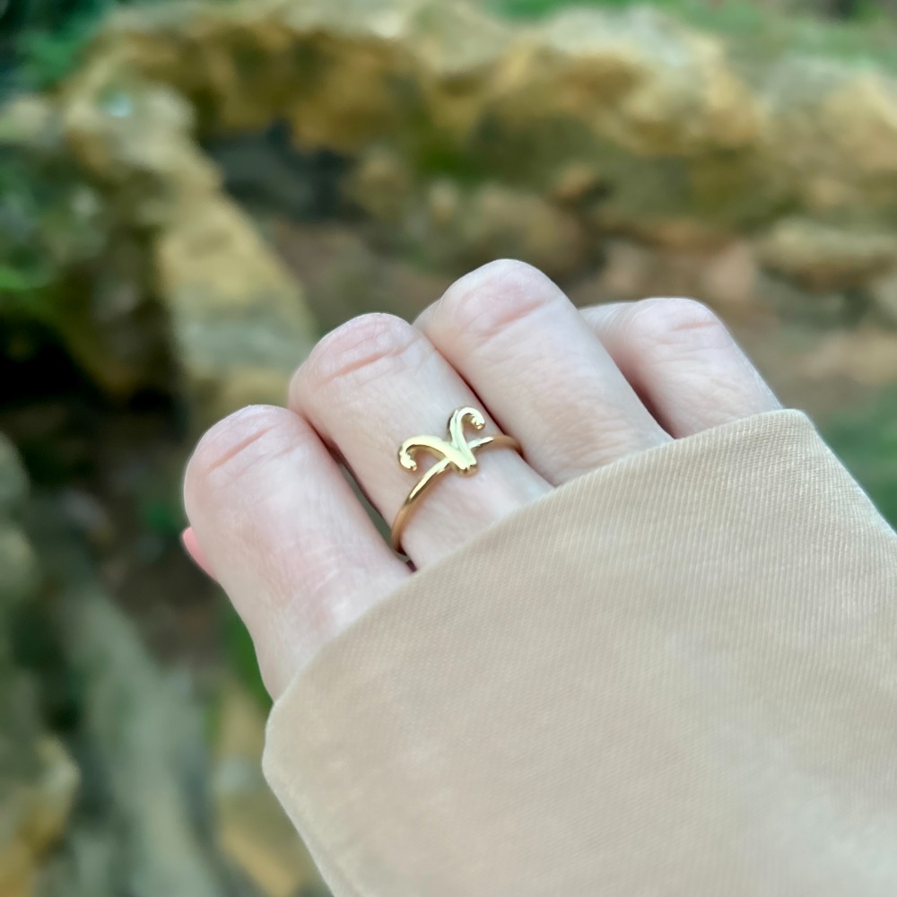 Aries Gold Ring - Mayabai