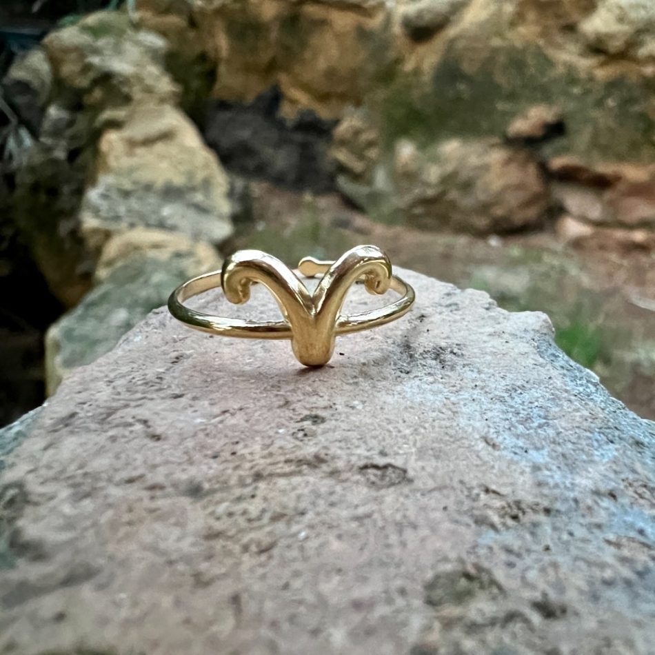 Aries Gold Ring - Mayabai